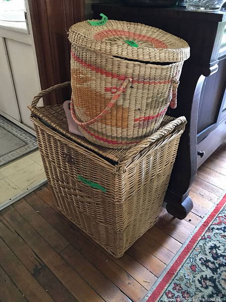 Wicker Hamper and Two Baskets | Maxsold