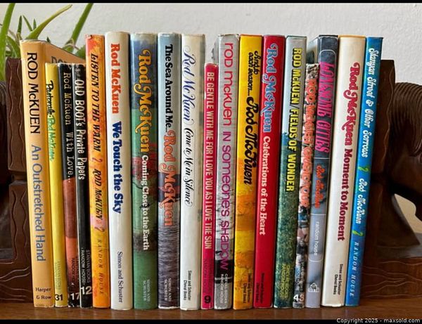 17 Rod McKuen hardcover poetry books | Maxsold