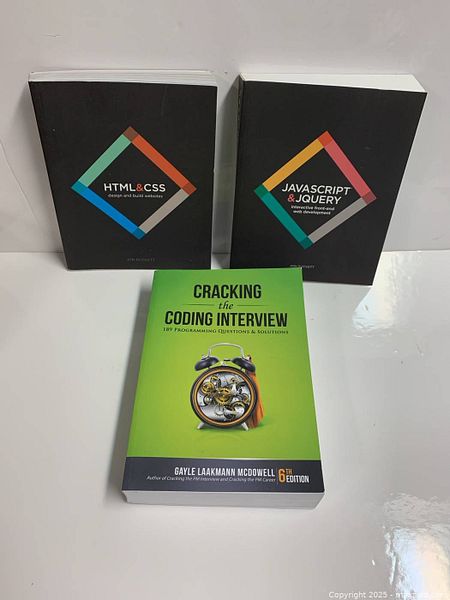 JavaScript & jQuery, HTML & CSS, Cracking the Coding Interview books ...