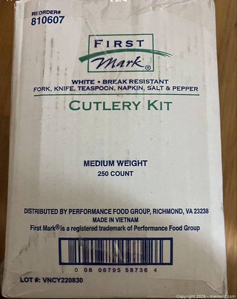 First Mark disposable cutlery kit 250 count | Maxsold