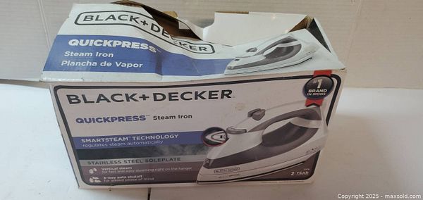 Black+Decker QuickPress steam iron with boxed plus T-Fal Ultraglide ...