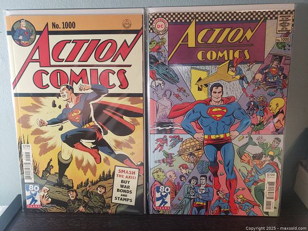 Action Comics #1000 variant covers C and E (2) | Maxsold
