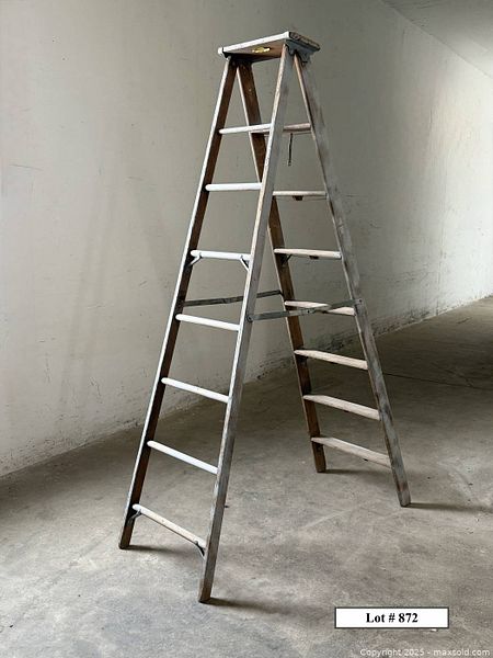 Wooden 8-Foot Step Ladder | Maxsold