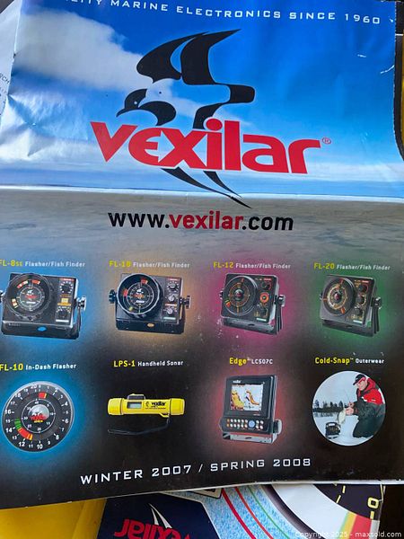 Vexilar flasher fish finder with case | Maxsold