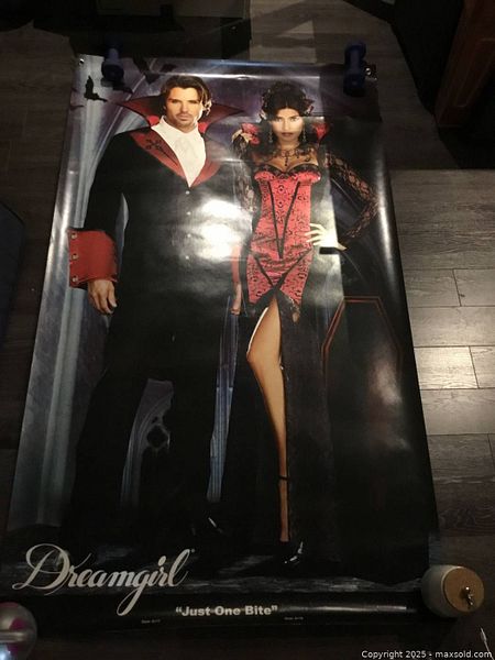 Dreamgirl “Just One Bite” vampire costume advertising poster | Maxsold