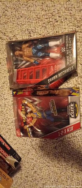 Mattel WWE Elite Shawn Michaels & 1-2-3 Kid Action Figures | Maxsold