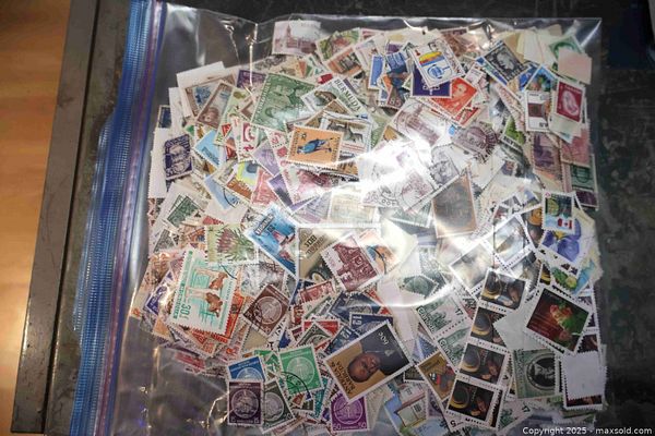 Bag of assorted world postage stamps | Maxsold