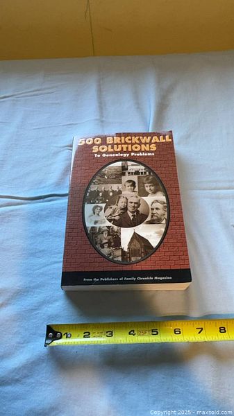 500 Brickwall Solutions to Genealogy Problems paperback book | Maxsold