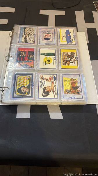 95 Pepsi-Cola collector trading cards in binder | Maxsold
