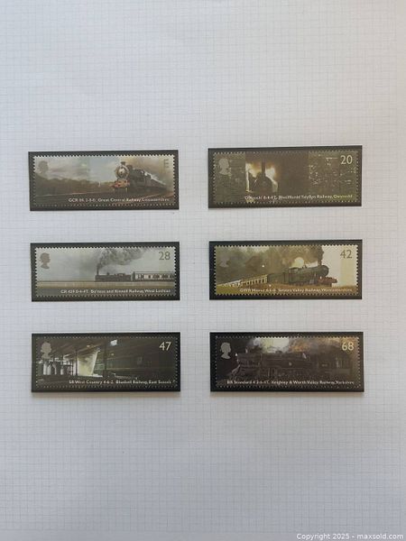 Great Britain Steam Locomotive Stamps Set | Maxsold