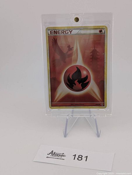2011 Pokémon Holo Fire Energy #89 card | Maxsold