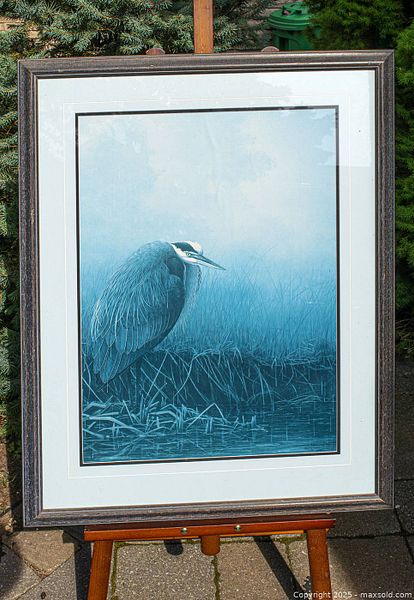 Don Li-Leger Great Blue Heron Framed Print | Maxsold