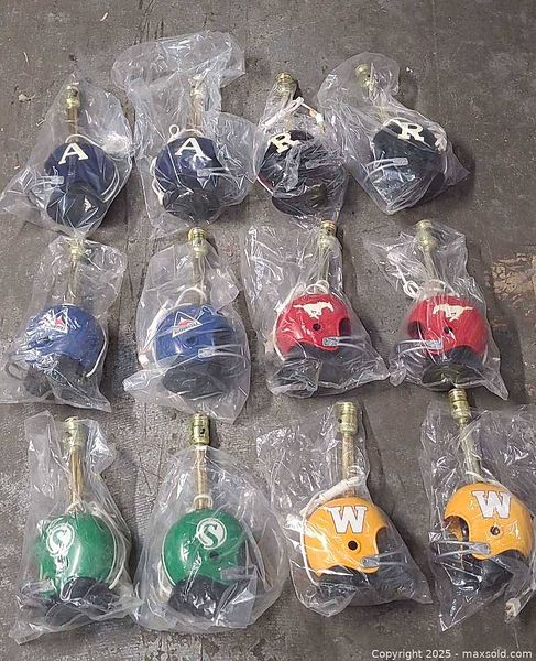 12 CFL Helmet Table Lamps, 1973 USA | Maxsold