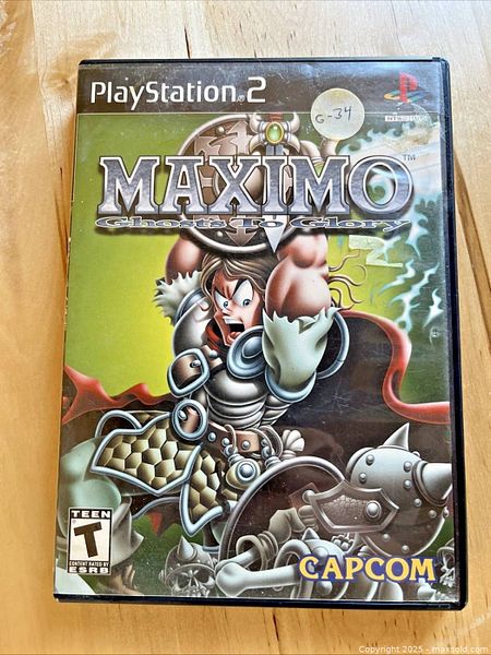 Maximo: Ghosts to Glory PS2 game disc and case | Maxsold