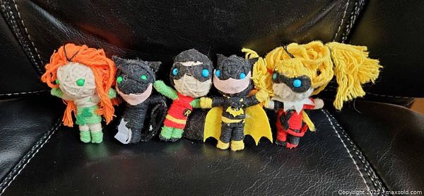 Handmade Batman String/Yarn Dolls | Maxsold