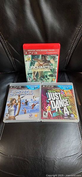 Sony PlayStation 3 Games Uncharted, Just Dance 4, Sports Champions ...