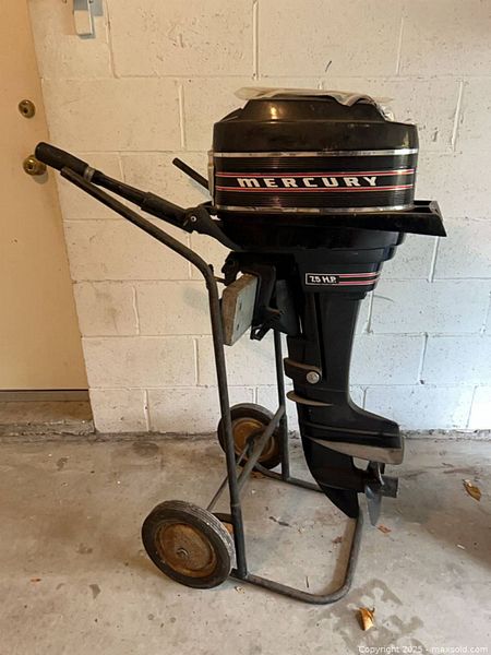 Mercury 7.5 HP Outboard Motor With Accessories | Maxsold