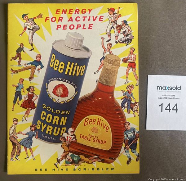1950s Bee Hive NHL Scribbler Notebook | Maxsold