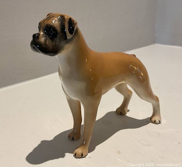 Ceramic Boxer Dog Figurine | Maxsold