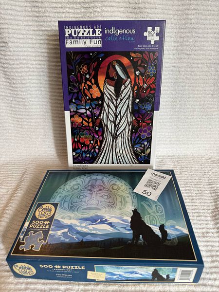 Two 500-piece Indigenous art puzzles | Maxsold