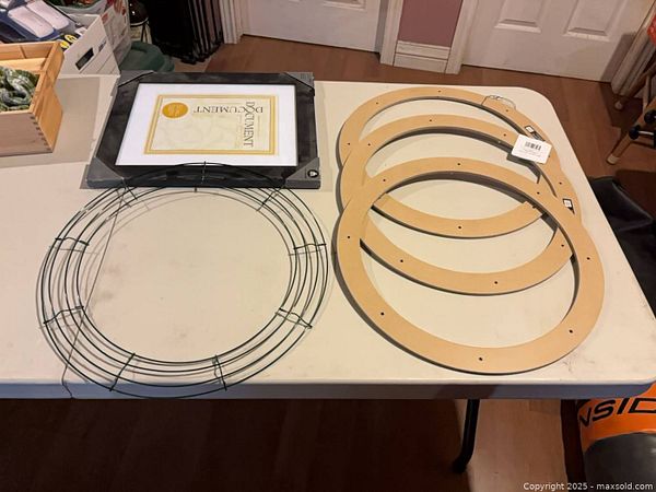 DIY wreath bases and 11x14 frame | Maxsold