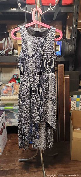 N.W.D New Woman Design python print dress small | Maxsold