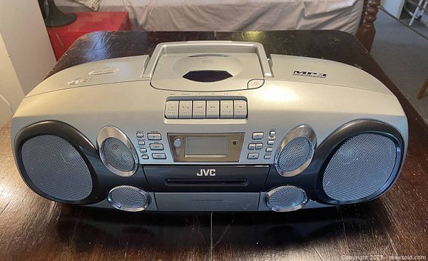 JVC MP3 Boombox with CD, Radio, Cassette | Maxsold