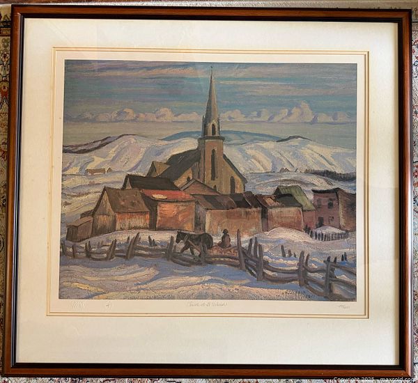 A.Y. Jackson Church at St. Urbain print 390/500 | Maxsold