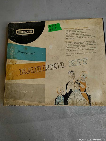 Craftsman Professional barber kit in box | Maxsold