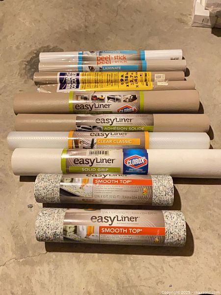 10 unused easyLiner shelf-liner rolls | Maxsold