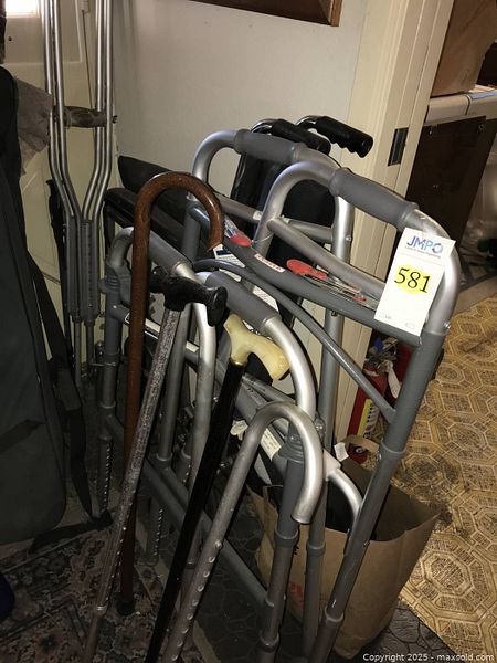 Canes, Crutches And Folding Walkers | Maxsold