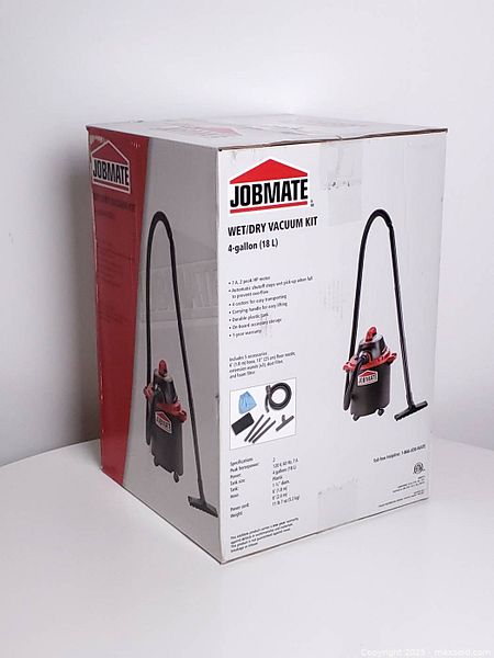 Jobmate 4-gallon Wet/Dry Vacuum, new | Maxsold