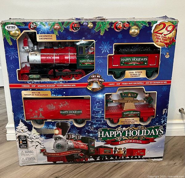 Eztec Happy Holidays Express battery train set | Maxsold