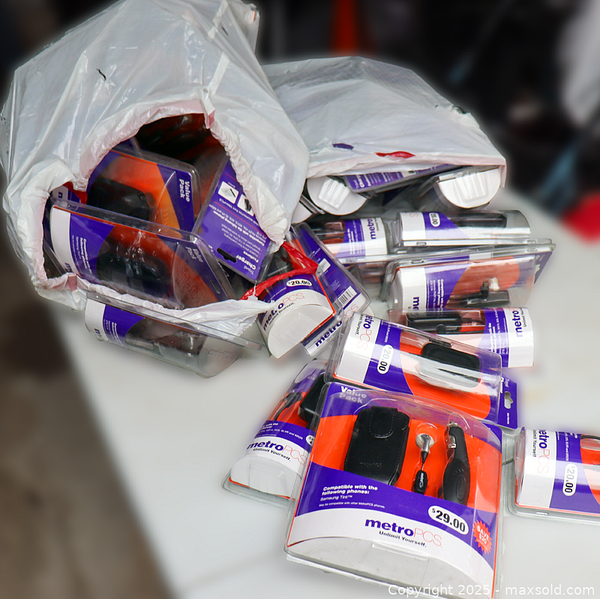 Two bags MetroPCS phone accessories | Maxsold