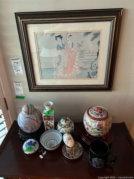 Asian-themed Decor and Framed Print | Maxsold
