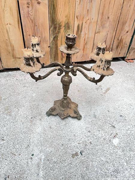 Brass 5-Arm Rococo Candelabra | Maxsold