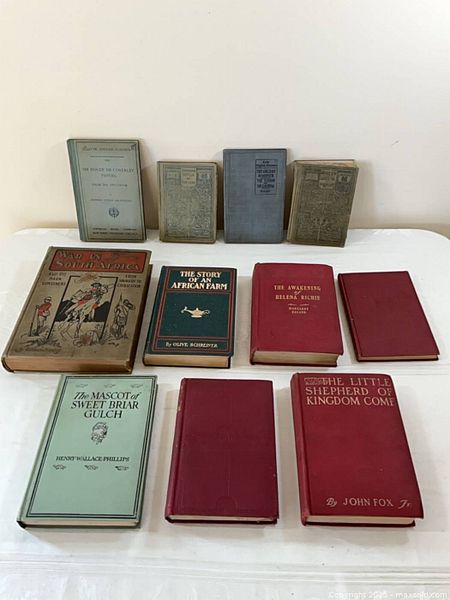 Antique early-1900s cloth-bound books | Maxsold