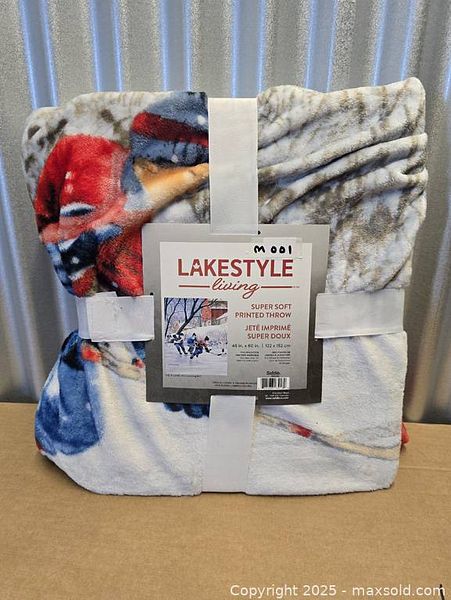 Lakestyle Living Super Soft Printed Throw 48" x 60" | Maxsold