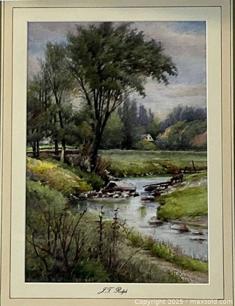Joseph Thomas Rolph 1911 watercolour | Maxsold