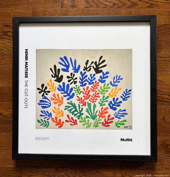 Henri Matisse “The Sheaf” framed MoMA print | Maxsold