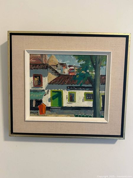 Carl Mangold framed oil painting, 1976 | Maxsold