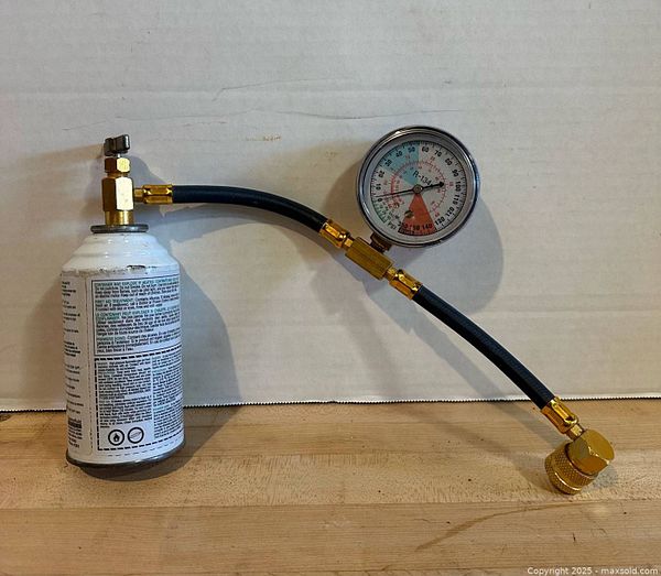 Red Tek 12a Refrigerant Can With Hose | Maxsold