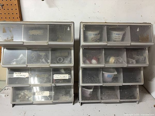 2 Stack-On 12-Drawer Parts Organizers | Maxsold