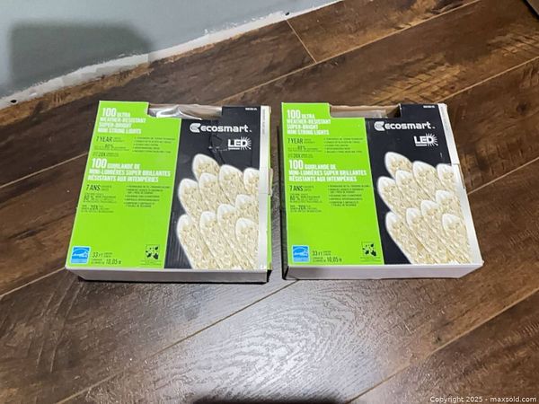 Ecosmart LED 100-Count String Lights, 2 Boxes | Maxsold
