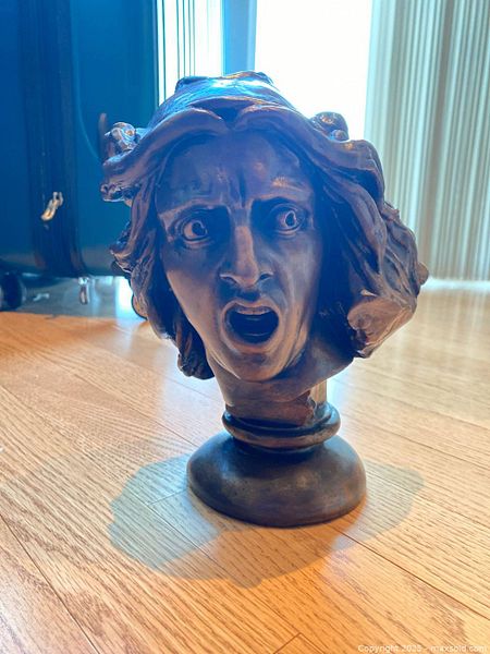 Bronze-Tone Classical Decorative Bust, Musée du Louvre Mark | Maxsold