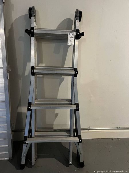 COSCO 24 ft aluminum multi-use articulating ladder | Maxsold