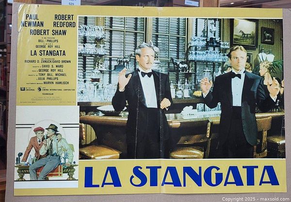 1973 Italian film poster La Stangata (The Sting) | Maxsold