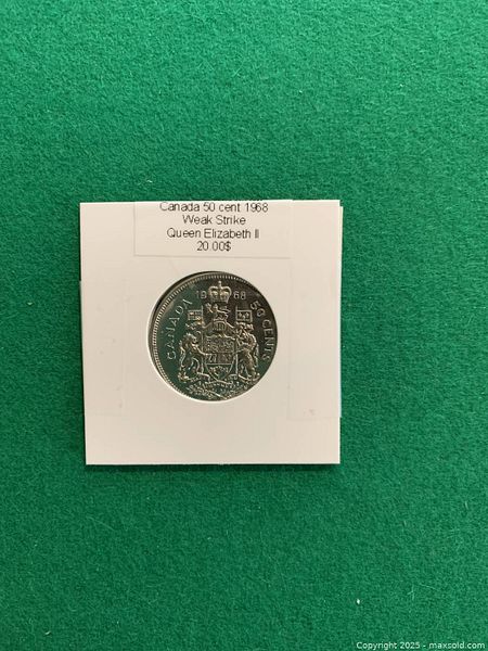 1968 Canada 50 Cent Coin | Maxsold