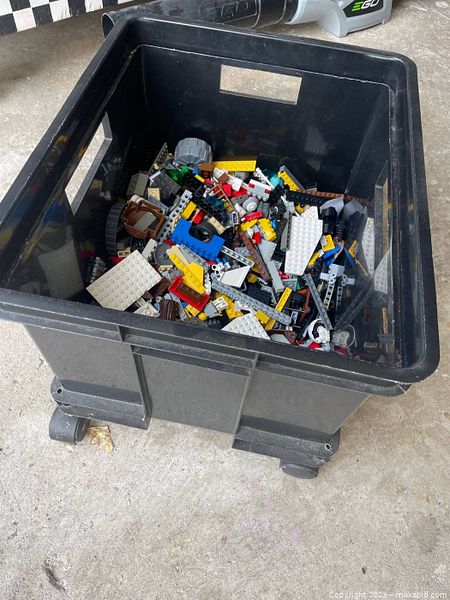 Assorted Lego Bricks And Instruction Binder | Maxsold
