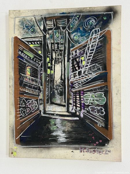 Ken Foster 2024 Acrylic Mixed Media Painting 12x16 | Maxsold